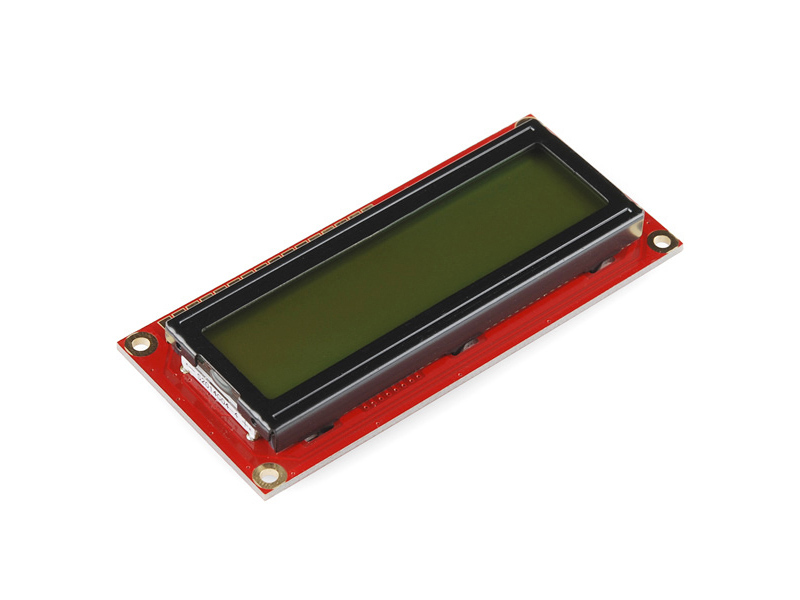 LCD-00255 Sparkfun Basic 16x2 Character LCD - Black on Green 5V