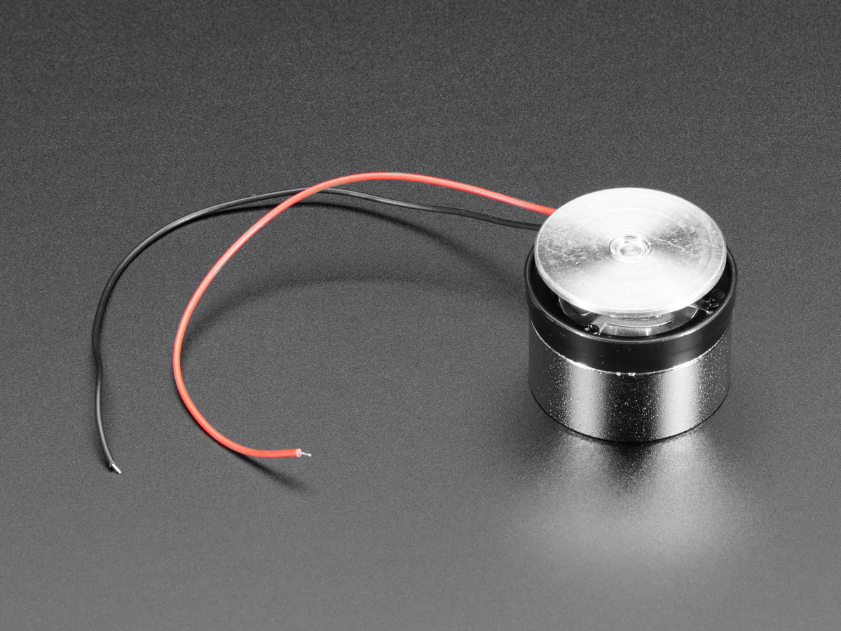 Adafruit 1785 Medium Surface Transducer with Wires - 4 Ohm 3 Watt