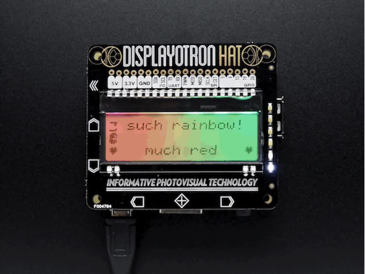 Adafruit 2694 Pimoroni Display O Tron Hat Arduino Electronics And