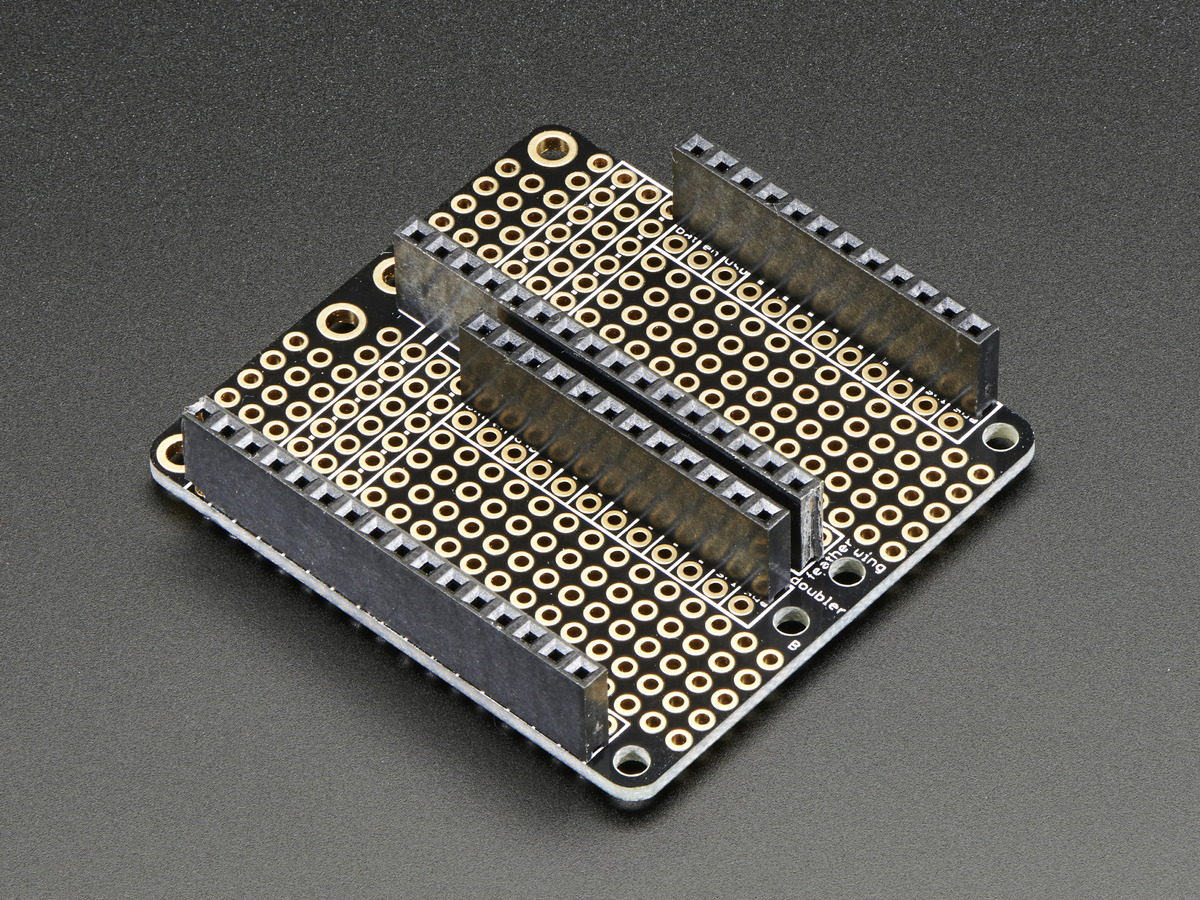 2890 Adafruit FeatherWing Doubler - Prototyping Add-on For All Feather ...