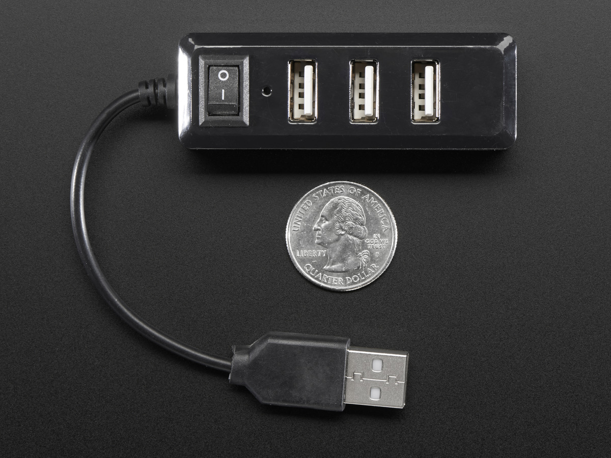 2998 Adafruit USB Mini Hub with Power Switch