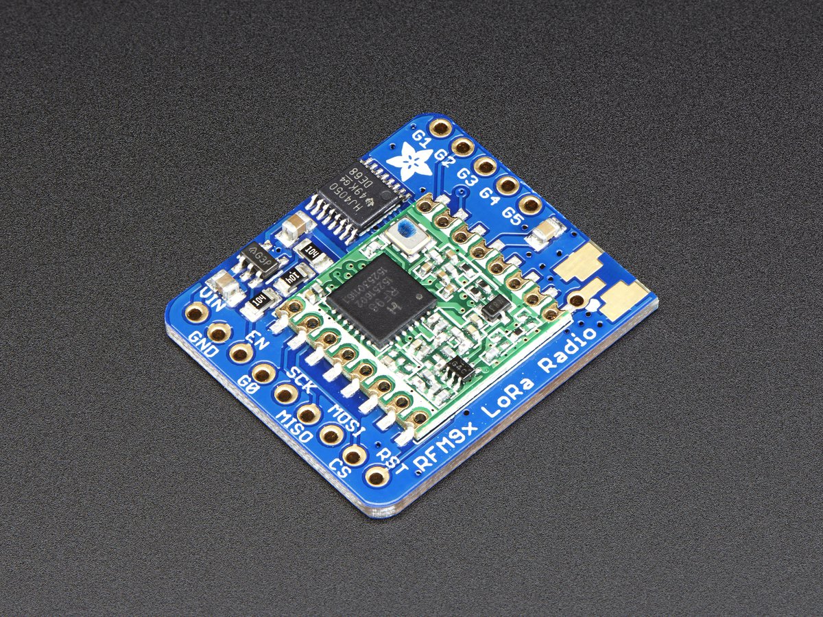 3072 Adafruit Adafruit RFM95W LoRa Radio Transceiver Breakout - 868 or ...