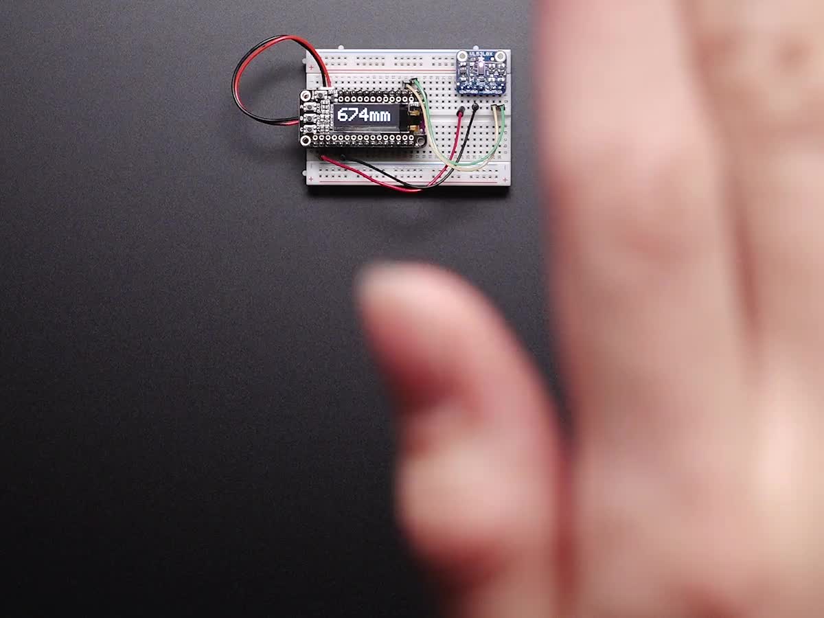 3317 Adafruit Adafruit VL53L0X Time of Flight Distance Sensor - ~30 to ...