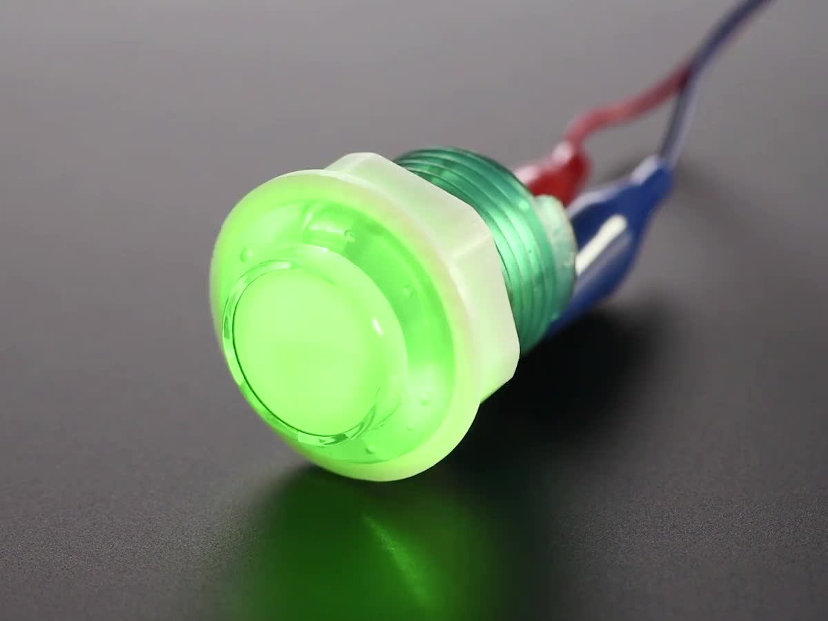 Adafruit 3433 Mini Led Arcade Button 24mm Green Arduino Electronics