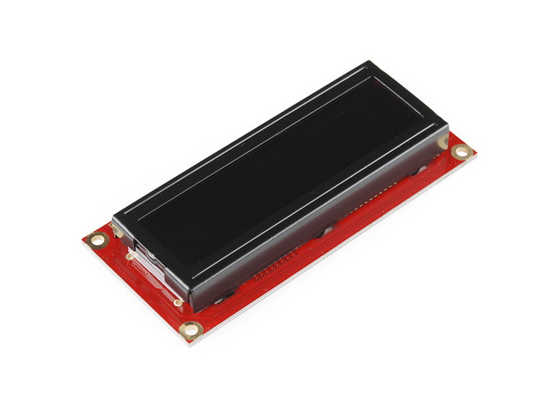 LCD-09051 Sparkfun Basic 16x2 Character LCD - Red on Black 3.3V