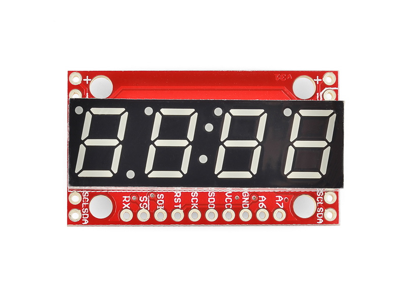 Com 11443 Sparkfun 7 Segment Serial Display Yellow 8668