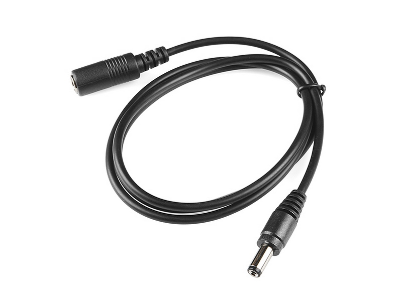 COM-11706 Sparkfun Barrel Jack Extension Cable - M-F (3 ft)
