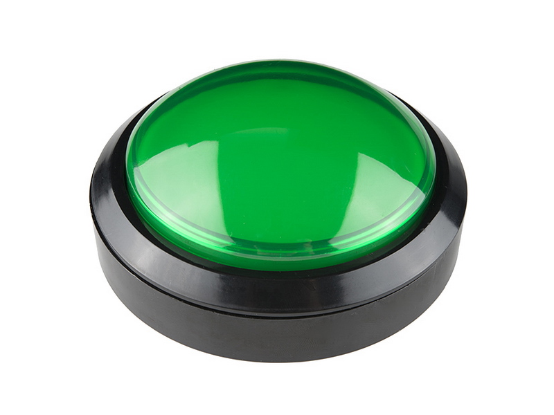 COM-11961 Sparkfun Big Dome Push Button - Green (Economy)