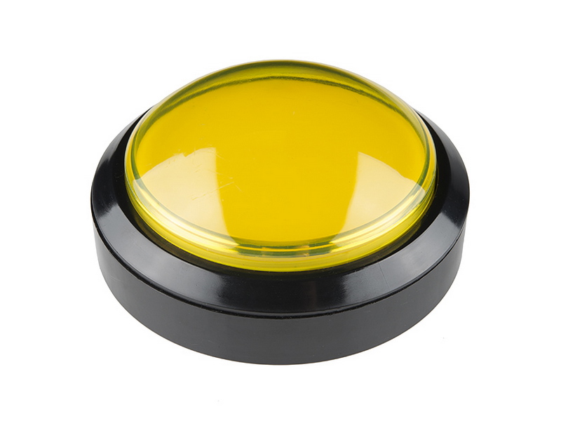 COM-11963 Sparkfun Big Dome Push Button - Yellow (Economy)
