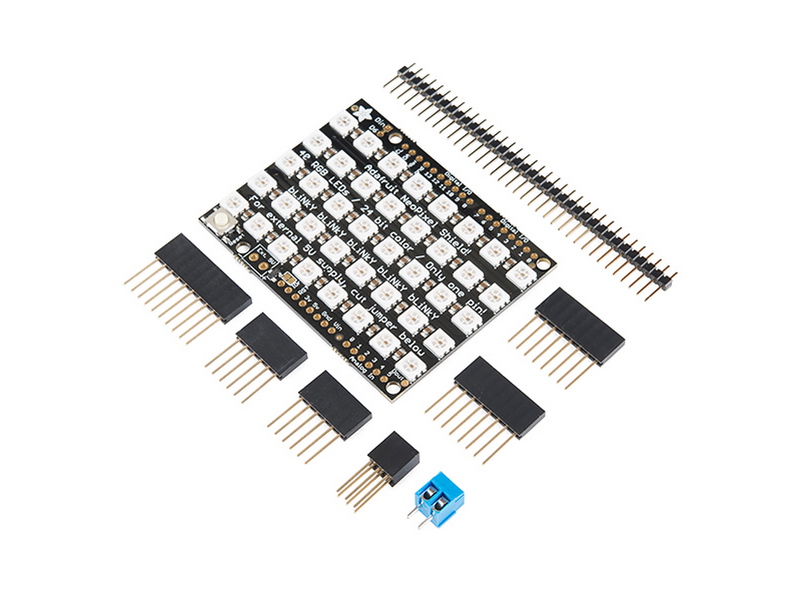 COM-12663 Sparkfun NeoPixel Shield - 40 RGB LED Pixel Matrix