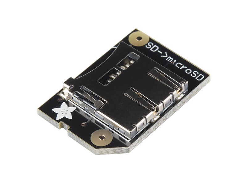 COM-12824 Sparkfun Raspberry Pi microSD Card Adapter - Low Profile