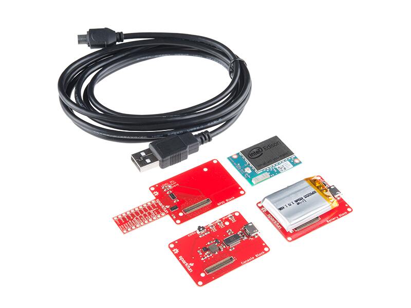 KIT-13093 Sparkfun SparkFun Starter Pack for Intel Edison
