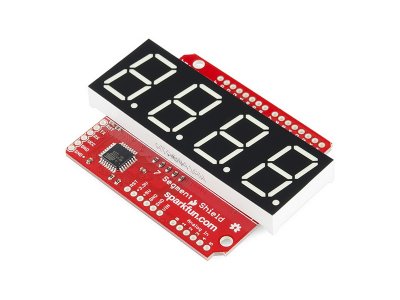 DEV-11848 Sparkfun OpenSegment Shield - Yellow (20mm)